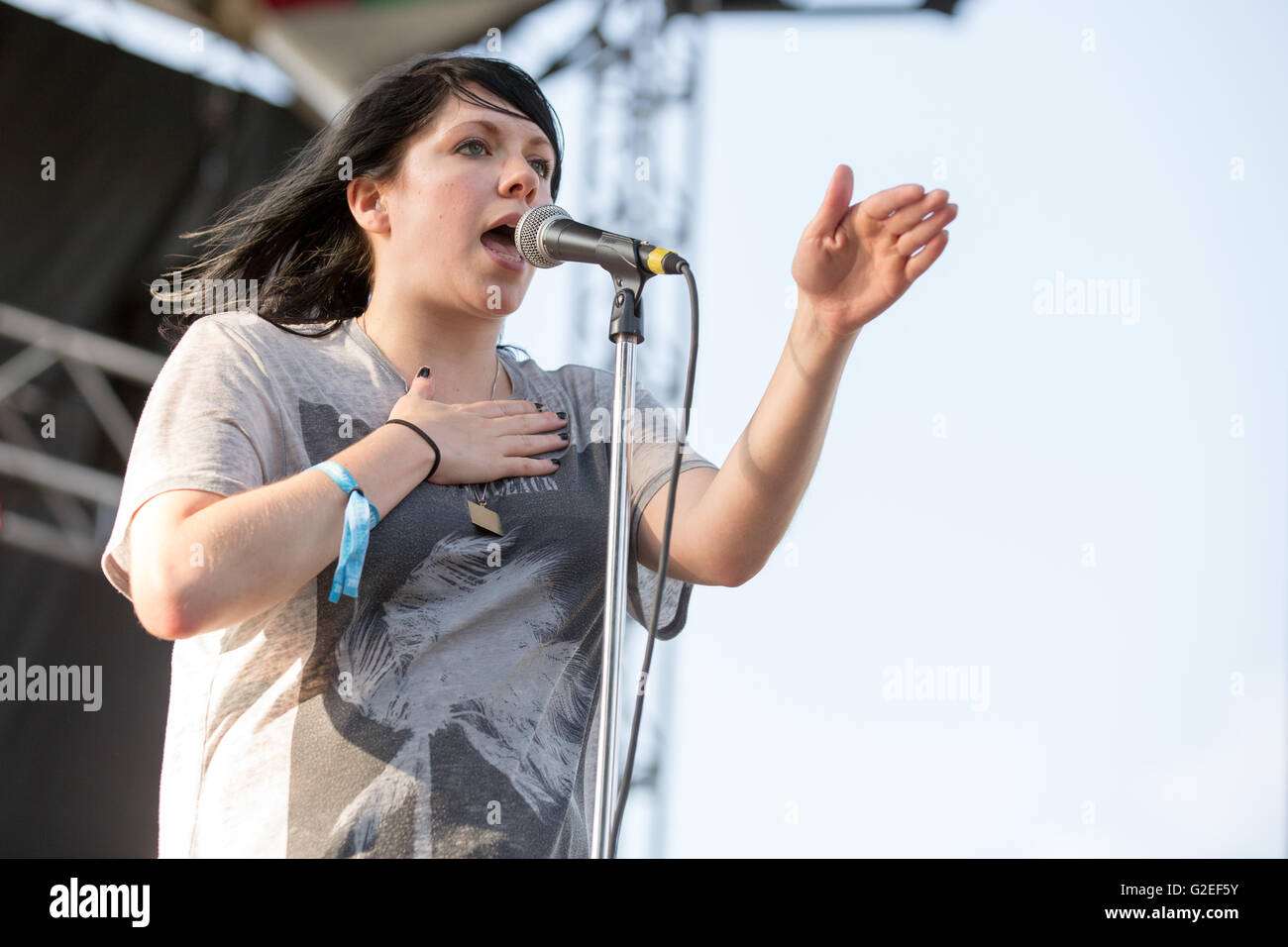 Napa, California, USA. 28th May, 2016. Singer K. FLAY performs live ...