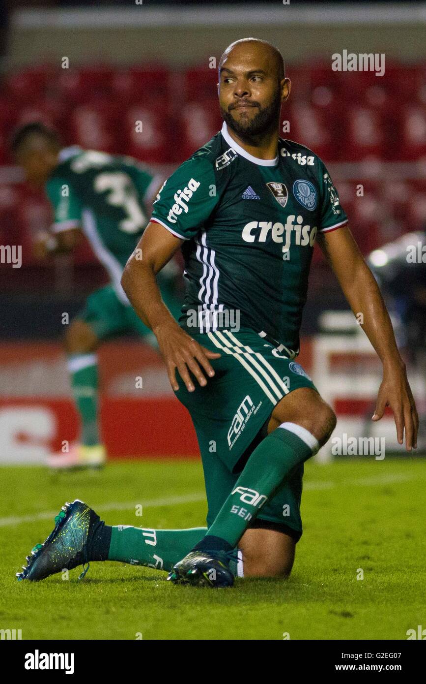 SAO PAULO, Brazil - 05/29/2016: SPFC X PALM - Alecsandro during the ...