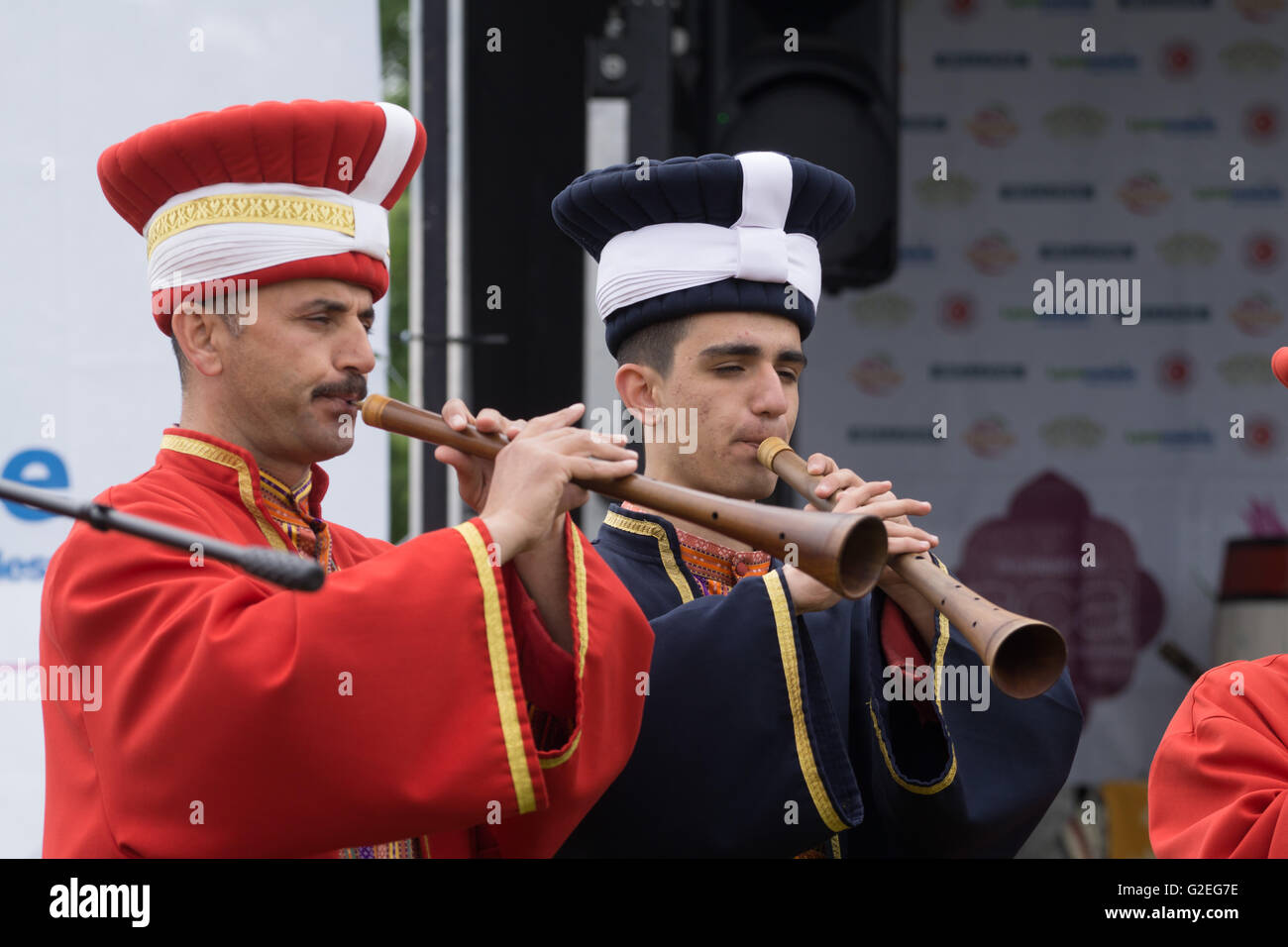 London, UK. 29th May, 2016. Turkish Traditional Ottoman Marching band ...