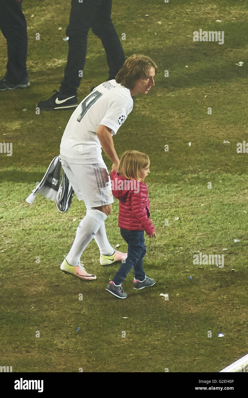 Madrid, Madrid, Spain. 29th May, 2016. Luka Modric (midfielder; Real ...