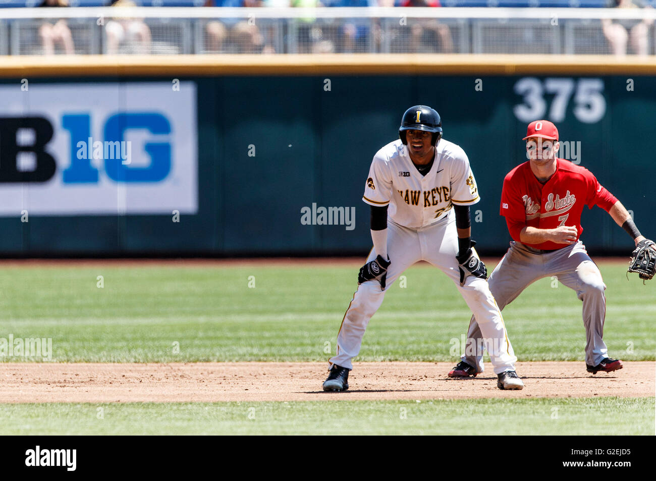 Omaha, NE. 29th May, 2016. U.S. - Ohio State infielder Craig Nennig #7 ...