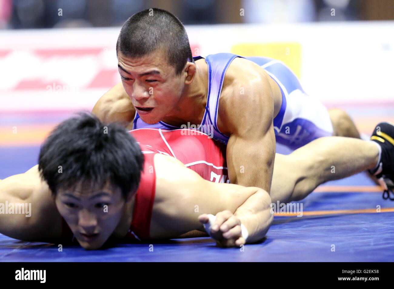 nd Yoyogi Gymnasium, Tokyo, Japan. 29th May, 2016. (Top-Bottom ...