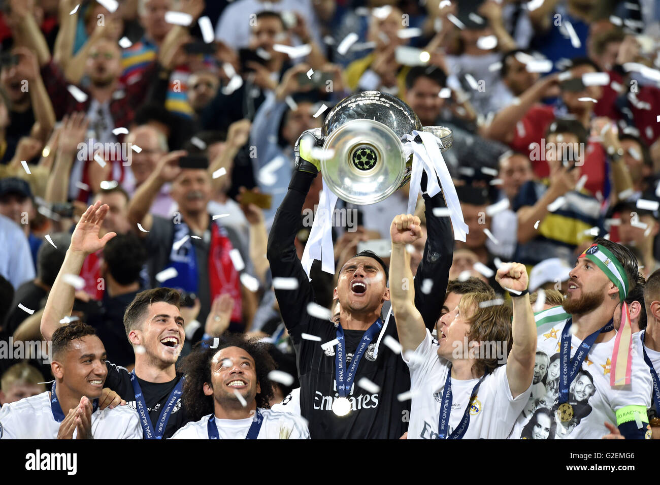 Milan, Italy. 28th May, 2016. Keylor Navas (Real) Football/Soccer ...