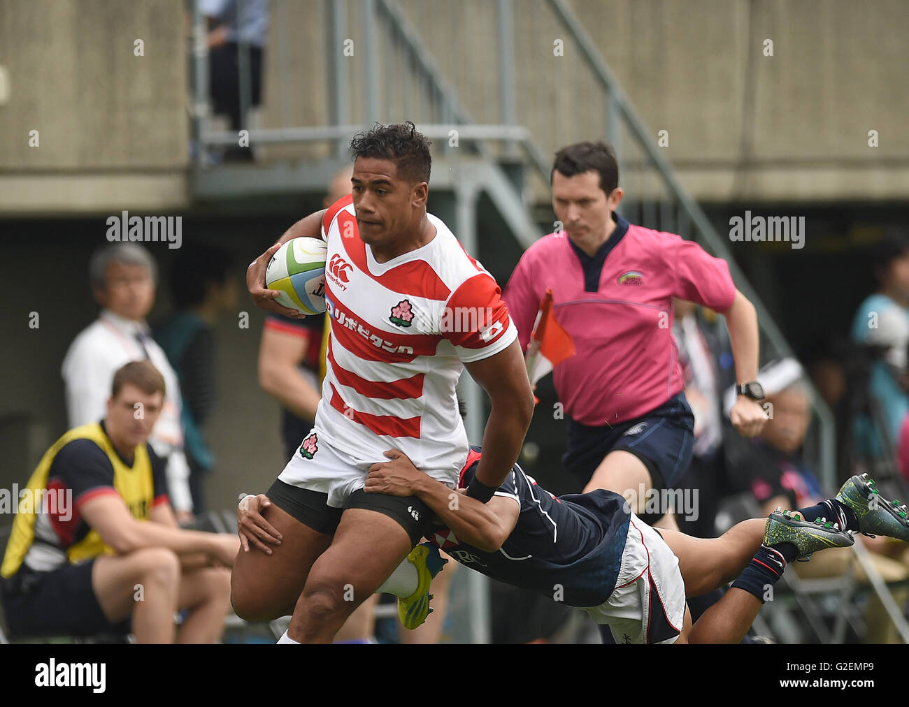 Tokyo, Japan. 28th May, 2016. Ataata Moeakiola (JPN) Rugby : Asia Rugby ...