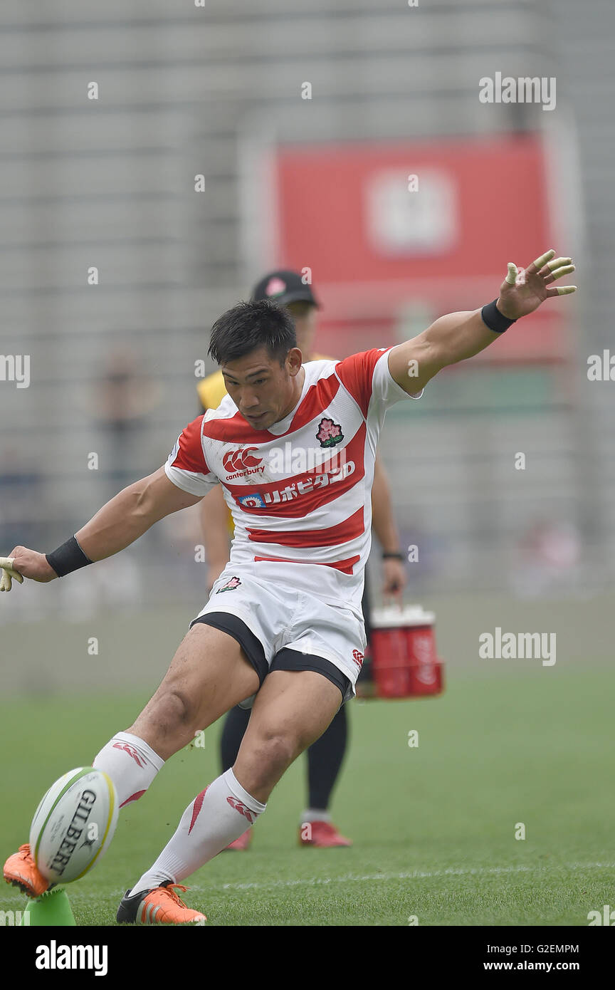 Tokyo, Japan. 28th May, 2016. Ryoto Nakamura (JPN) Rugby : Asia Rugby Championship game between ...