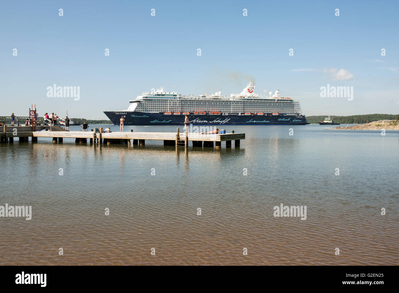 Turku, Finland. 30th May, 2016. The newest cruise ship for the German ...