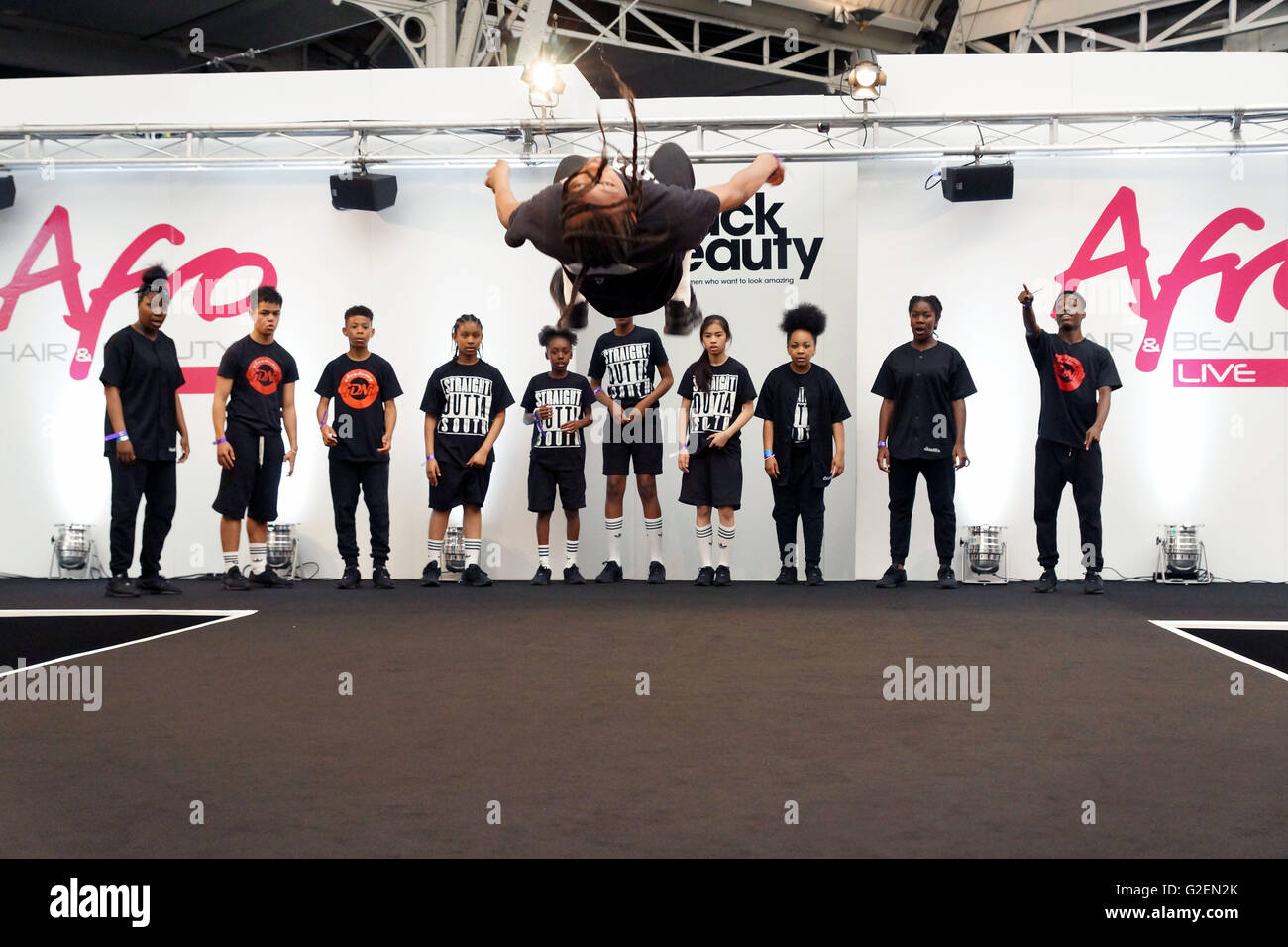 London, England. 30 May 2016. Hiphop dance crew GDND opened the second ...