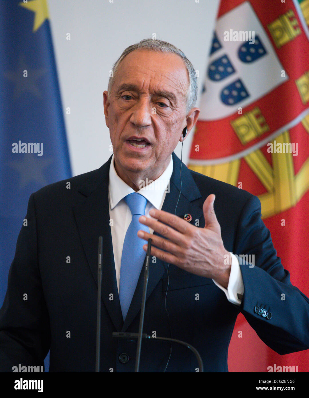 Berlin, Germany. 30th May, 2016. The President of Portugal Marcelo ...