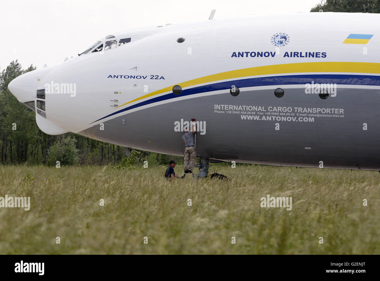 May 30, 2016 - The renovated Antonov An-22 ''Antei'' is seen at the ...