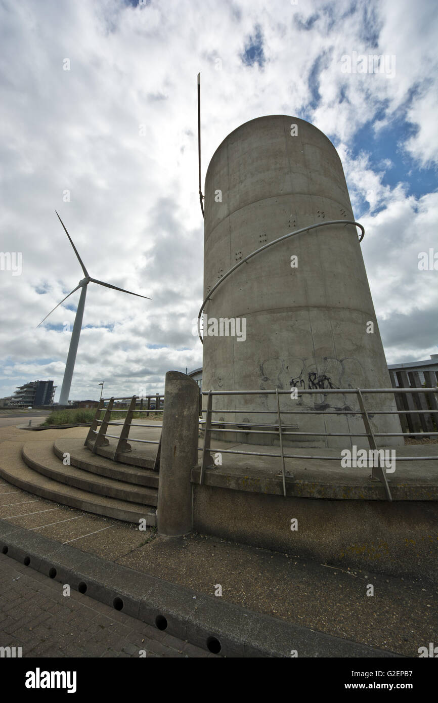 Euroscope Ness point Lowestoft Stock Photo - Alamy