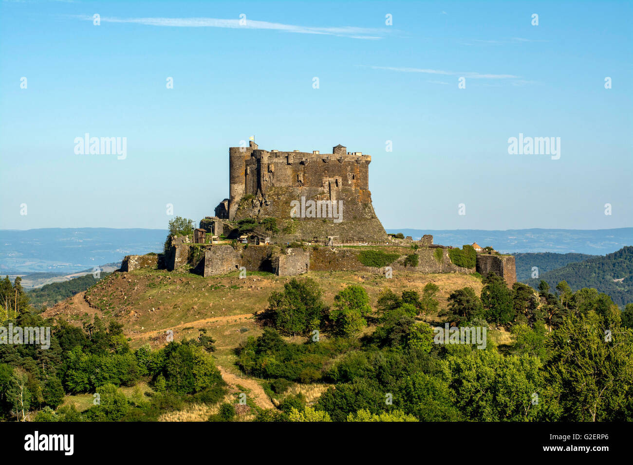 Chateau Murol castle, Puy de Dome, Auvergne, France Stock Photo - Alamy