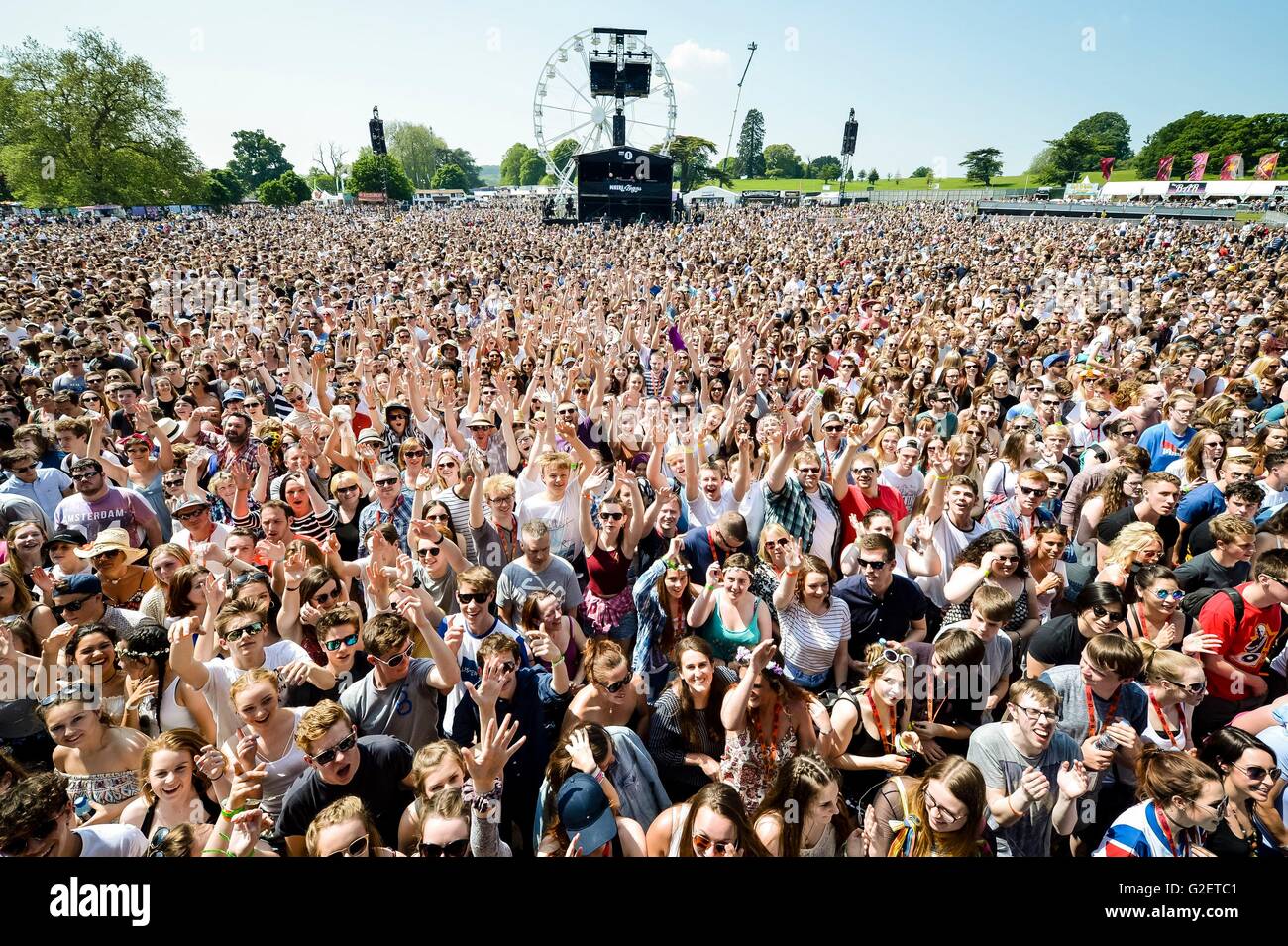 The crowd during BBC Radio 1's Big Weekend at Powderham Castle in ...