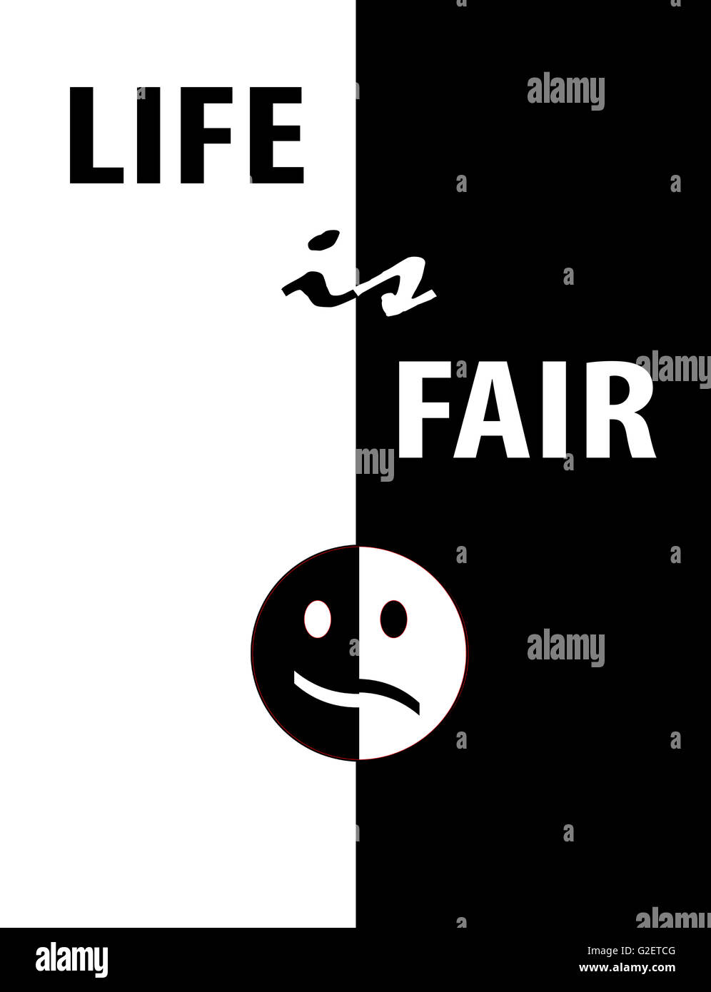 An illustration "Life is Fair Stock Photo - Alamy