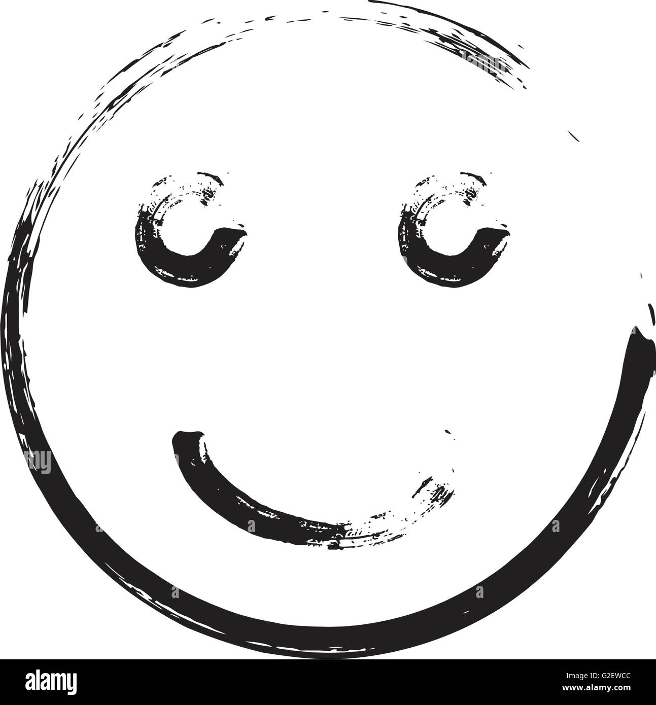 Smile face grunge icon symbol Emoji Stock Vector Image & Art - Alamy