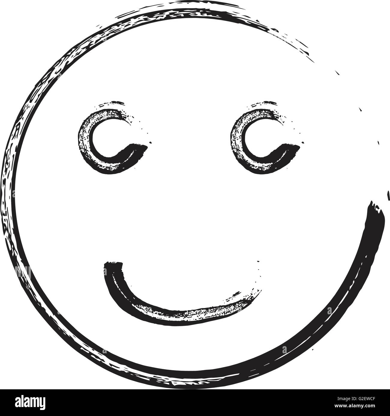 Smile face grunge icon symbol Emoji Stock Vector Image & Art - Alamy