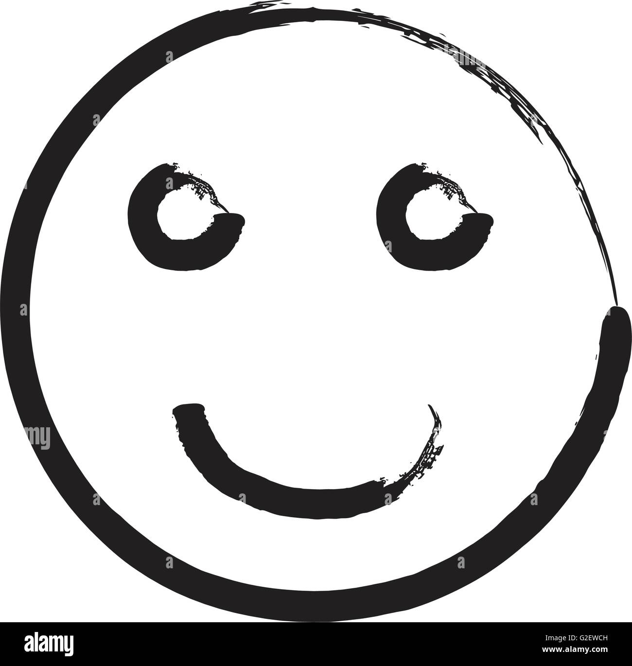 Smile face grunge icon symbol Emoji Stock Vector Image & Art - Alamy