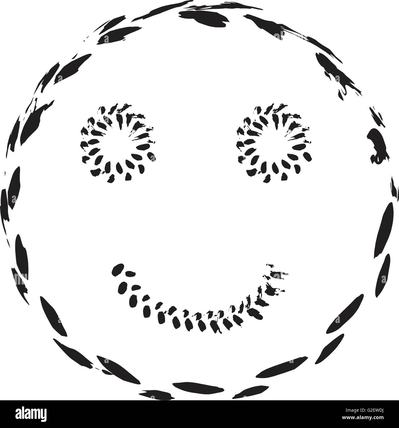Smile face grunge icon symbol Emoji Stock Vector Image & Art - Alamy