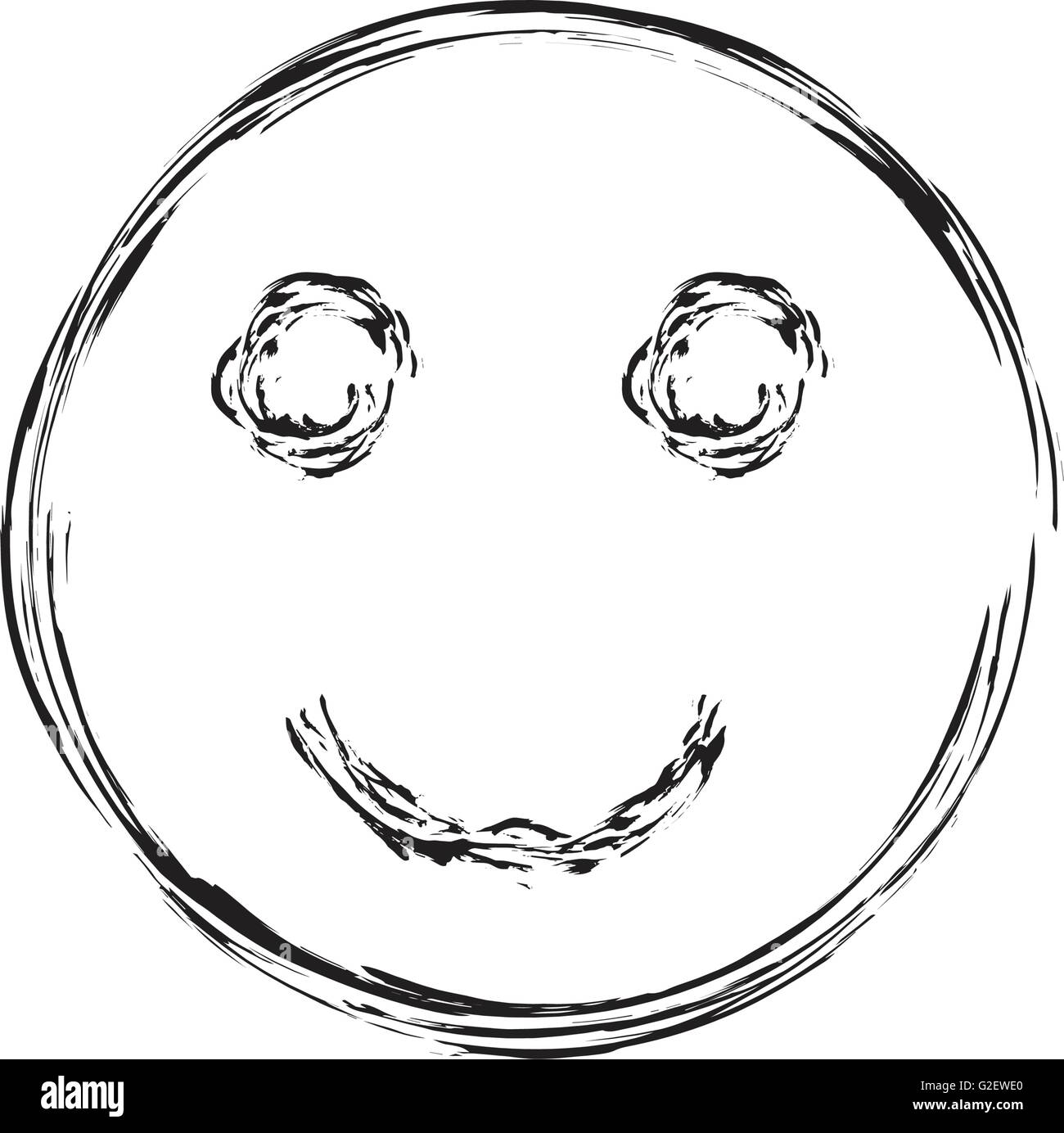 Smile face grunge icon symbol Emoji Stock Vector Image & Art - Alamy