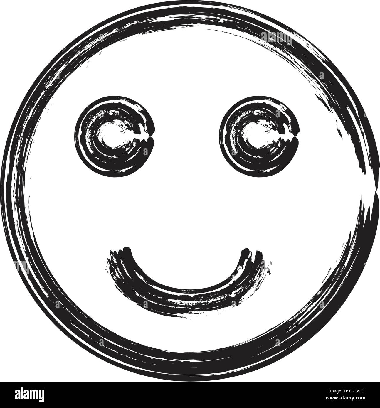 Smile face grunge icon symbol Emoji Stock Vector Image & Art - Alamy