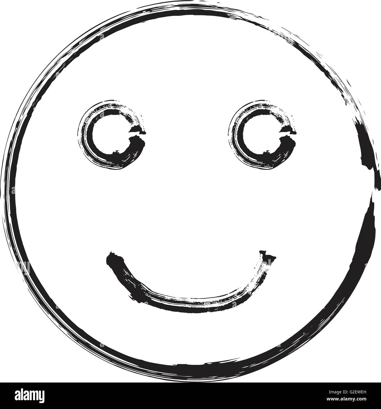 Smile face grunge icon symbol Emoji Stock Vector Image & Art - Alamy