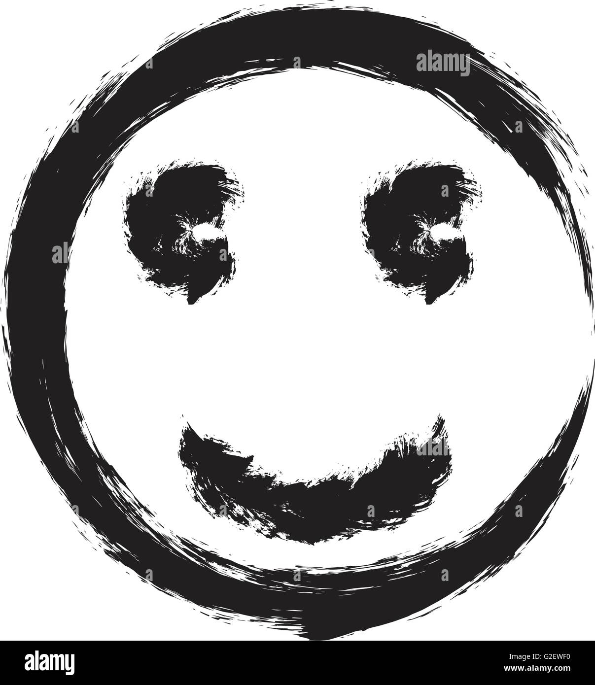 Smile face grunge icon symbol Emoji Stock Vector Image & Art - Alamy