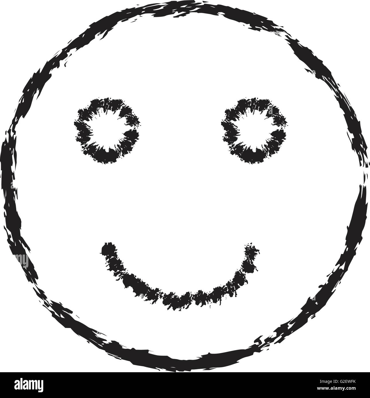 Smile face grunge icon symbol Emoji Stock Vector Image & Art - Alamy