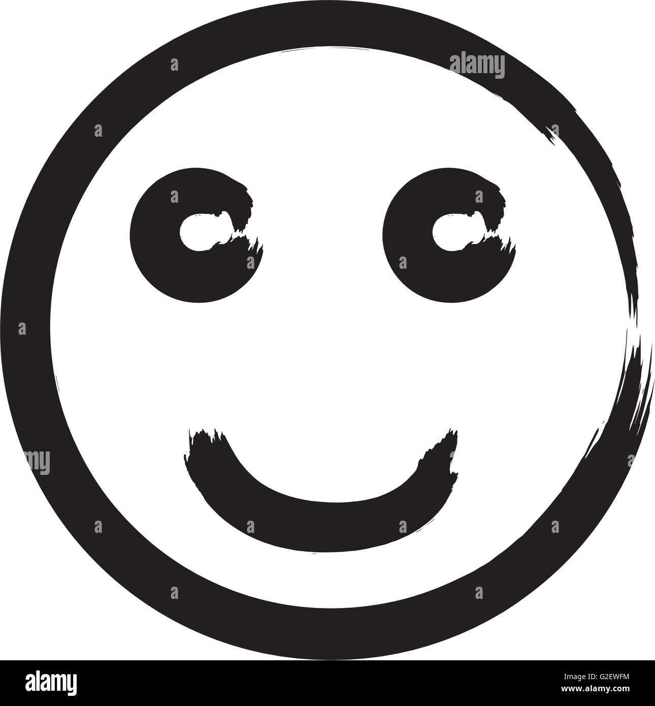 Smile face grunge icon symbol Emoji Stock Vector Image & Art - Alamy