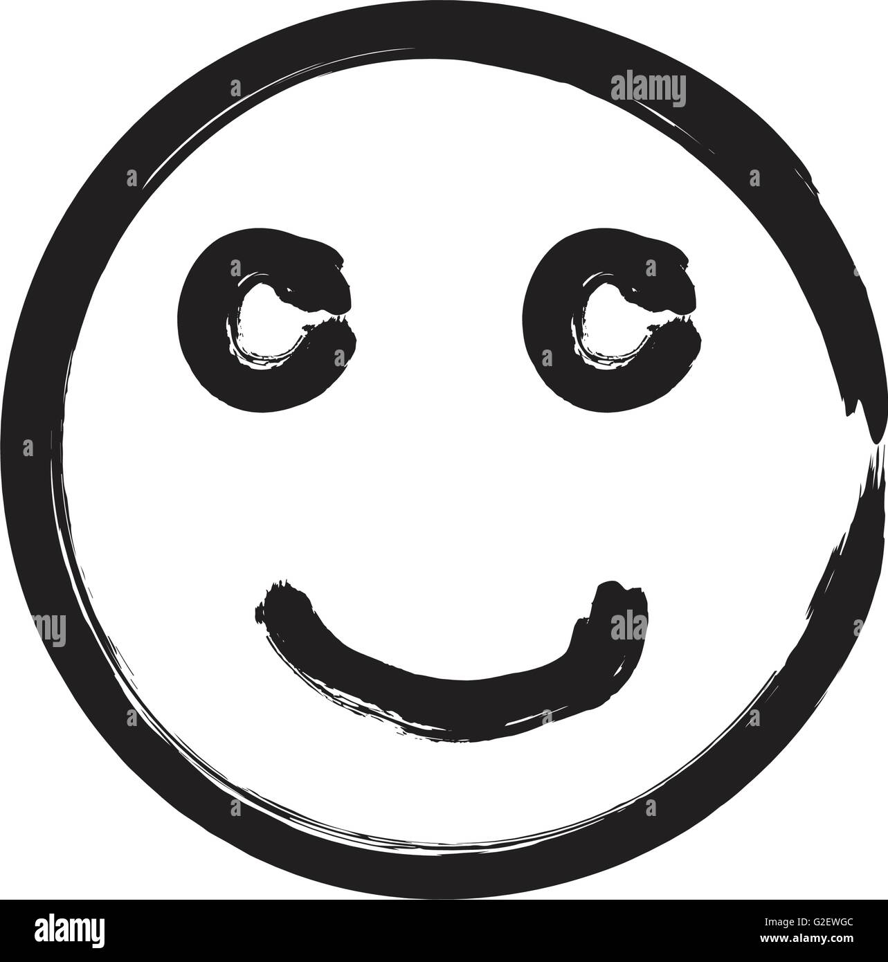 Smile face grunge icon symbol Emoji Stock Vector Image & Art - Alamy
