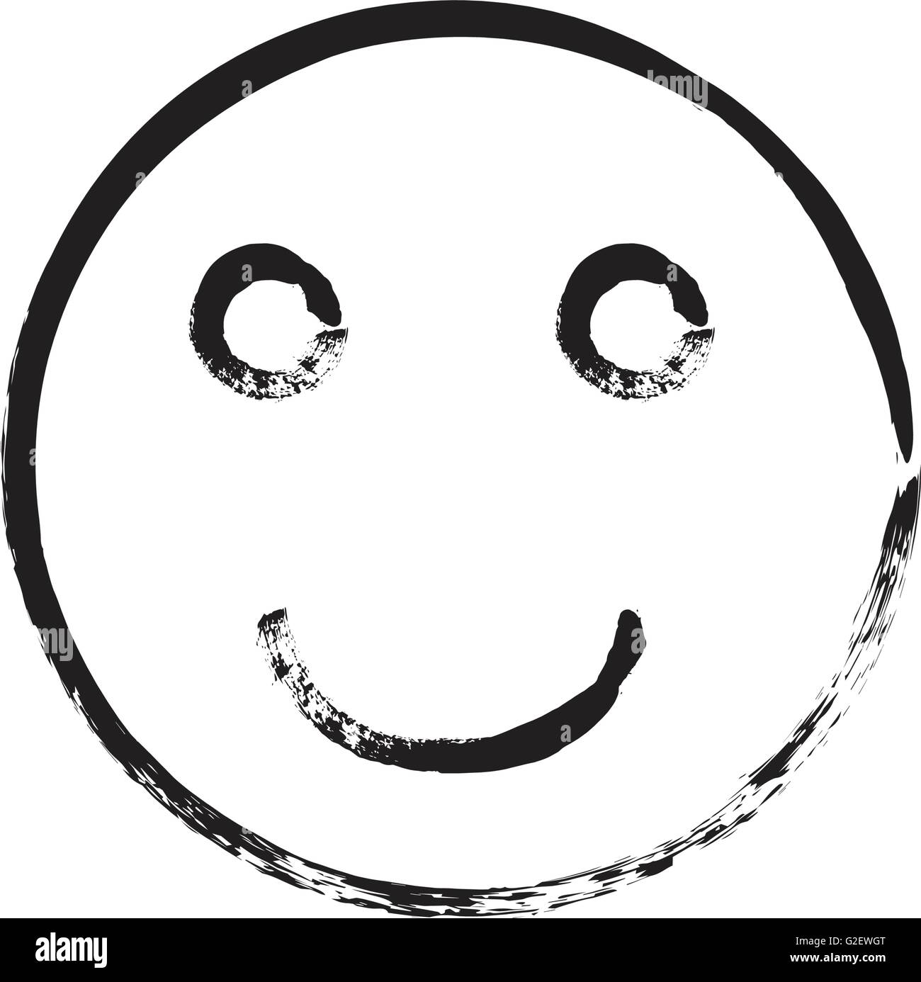 Smile face grunge icon symbol Emoji Stock Vector Image & Art - Alamy