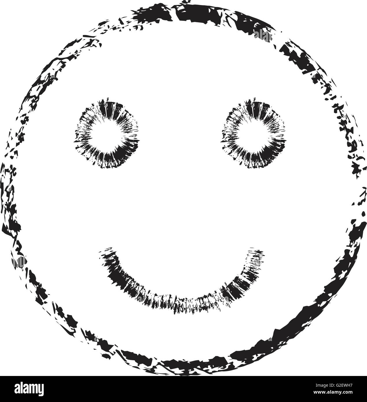 Smile face grunge icon symbol Emoji Stock Vector Image & Art - Alamy