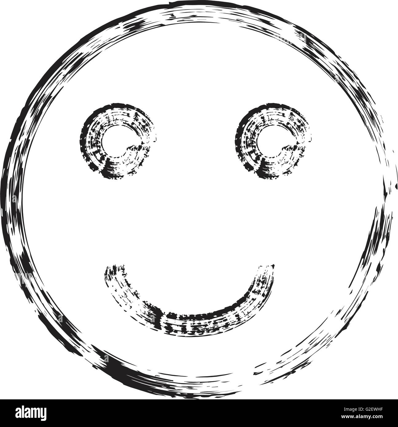 Smile face grunge icon symbol Emoji Stock Vector Image & Art - Alamy