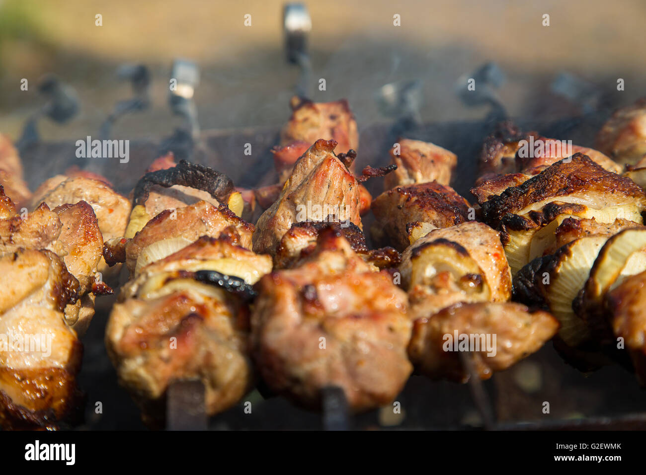 meat roasting on the grill Stock Photo - Alamy