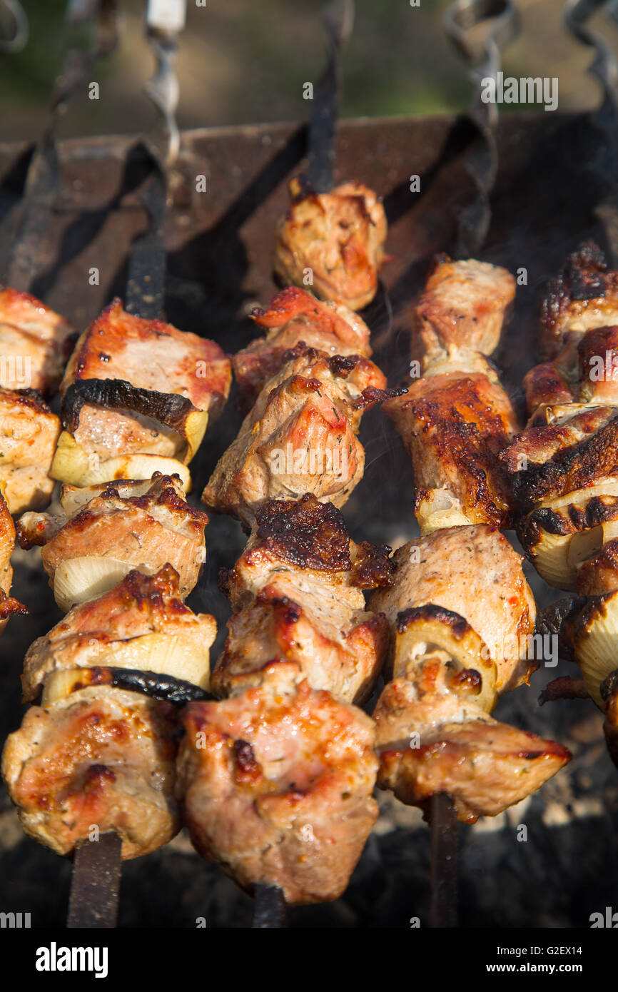 meat roasting on the grill Stock Photo - Alamy