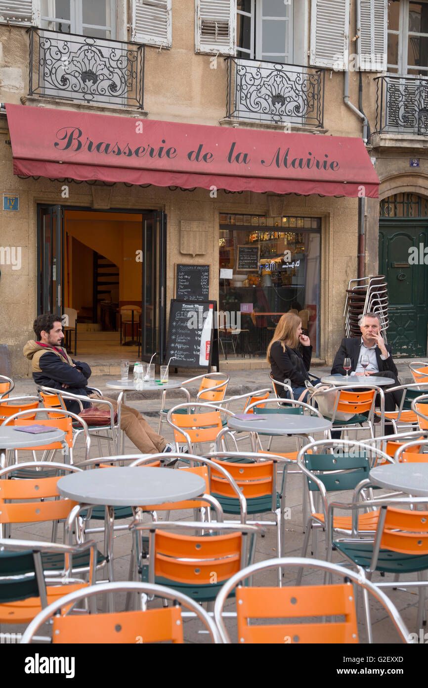 Brasserie de la Mairie Cafe and Bar; Aix-en-Provence; France Stock ...
