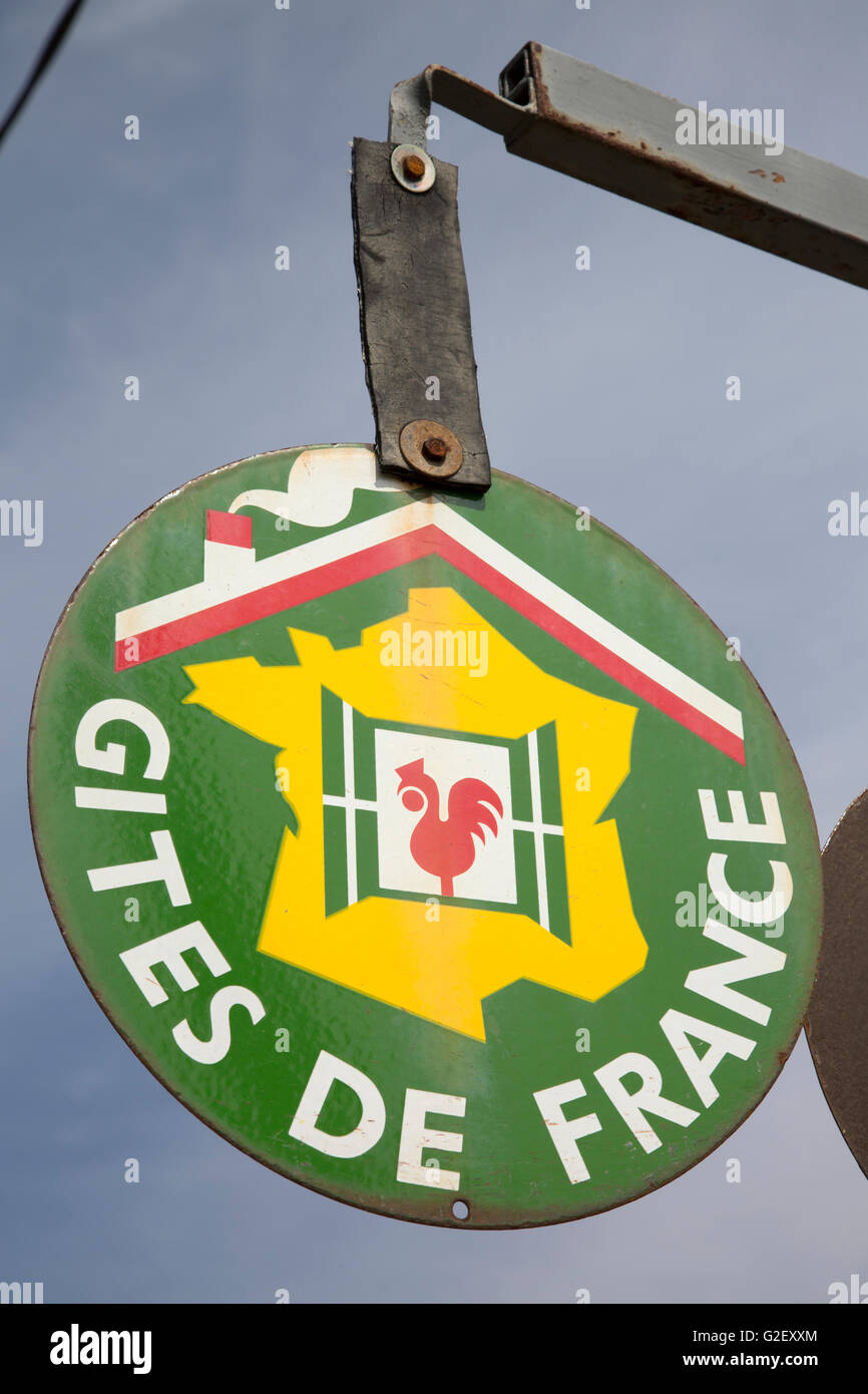 Gites de France Sign; Provence; Europe Stock Photo - Alamy