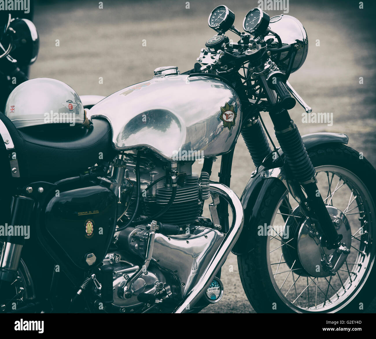 BSA Super Rocket. Classic british motorcycle at the Ton up Day ...