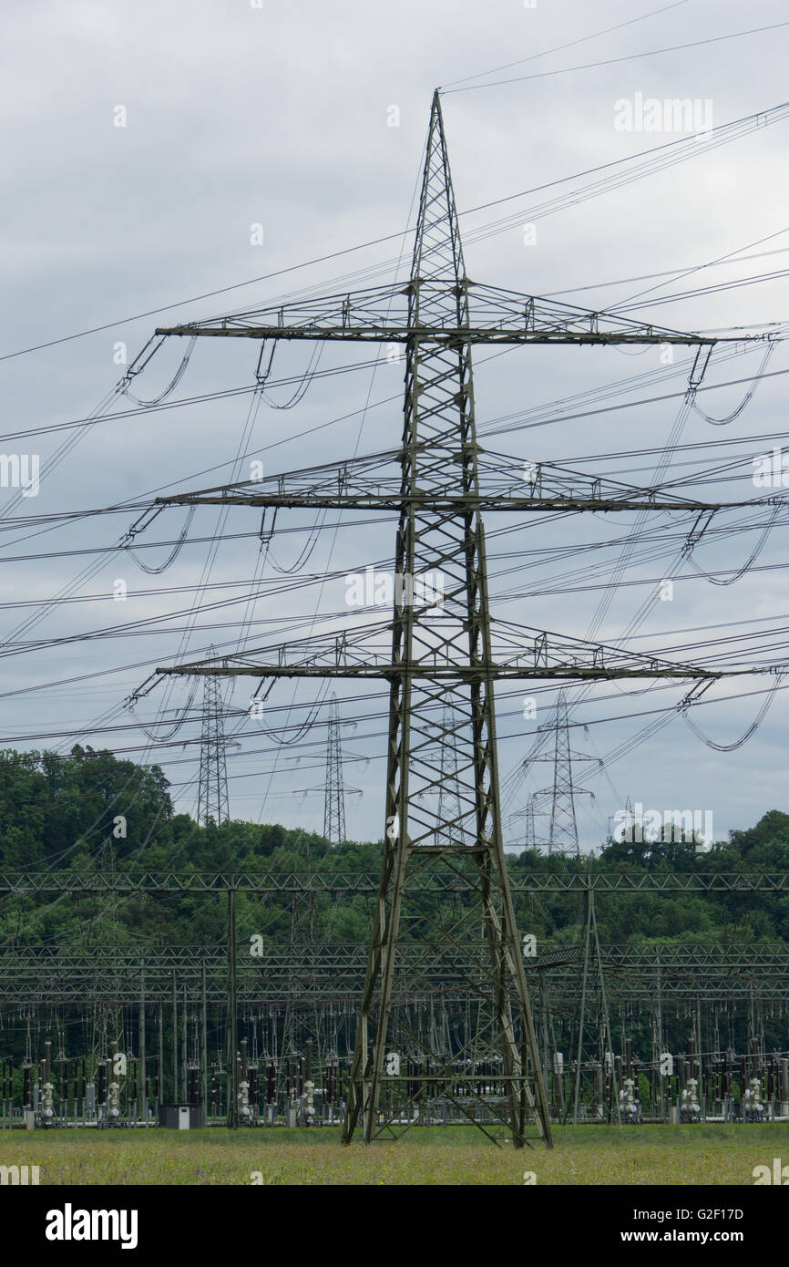 Electric load balancer infrastructure Stock Photo - Alamy