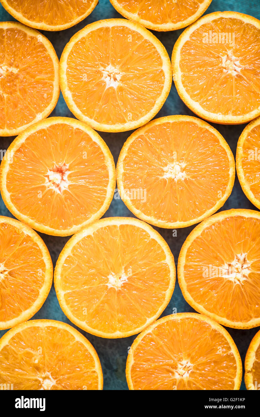 orange halves background from above, pattern Stock Photo - Alamy