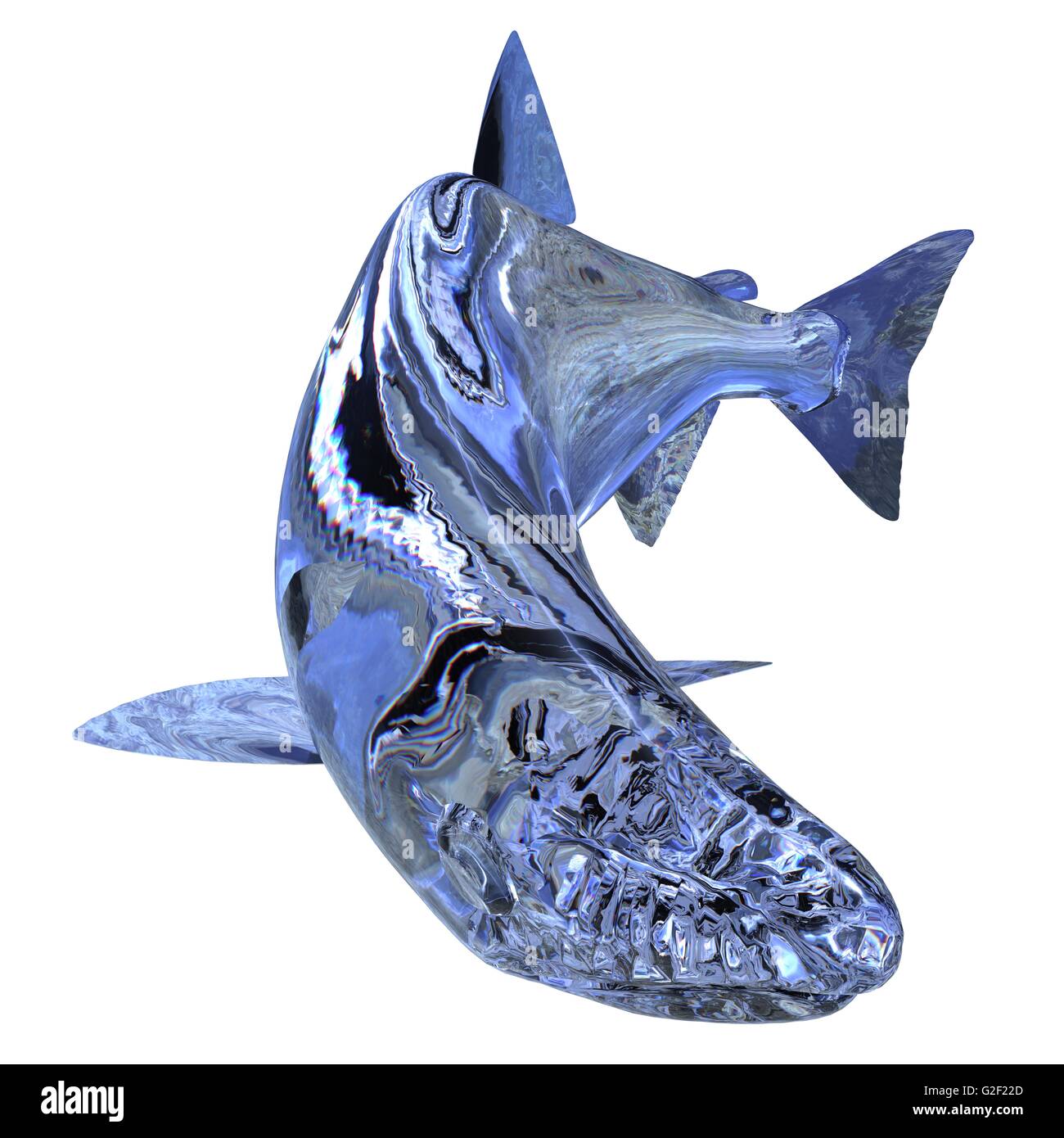 Glass fish isolated on white background Stock Photo - Alamy