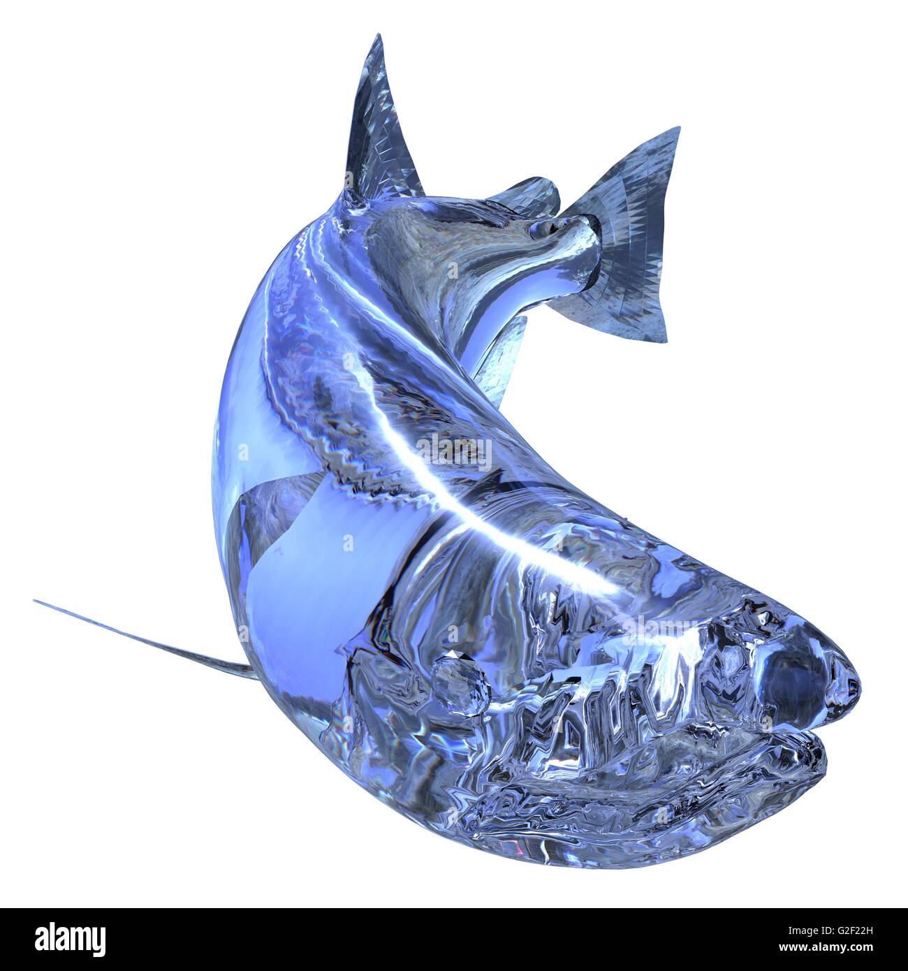 Glass fish isolated on white background Stock Photo - Alamy