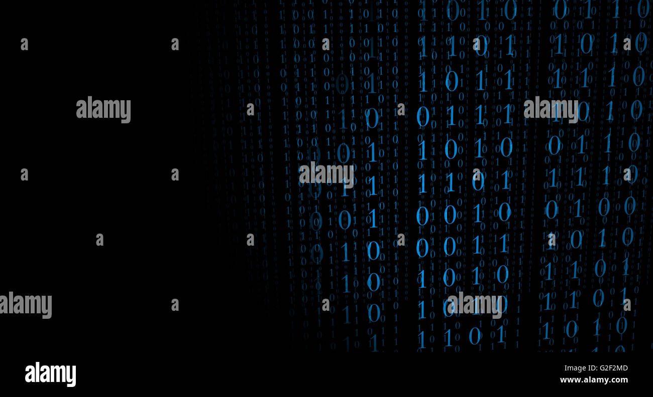 Computer binary code abstract background Stock Photo - Alamy