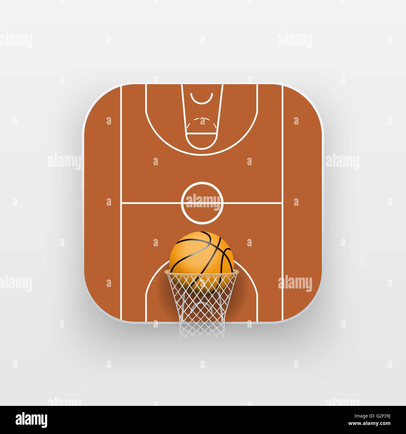 Square icon of basketball sport Stock Vector Image & Art - Alamy