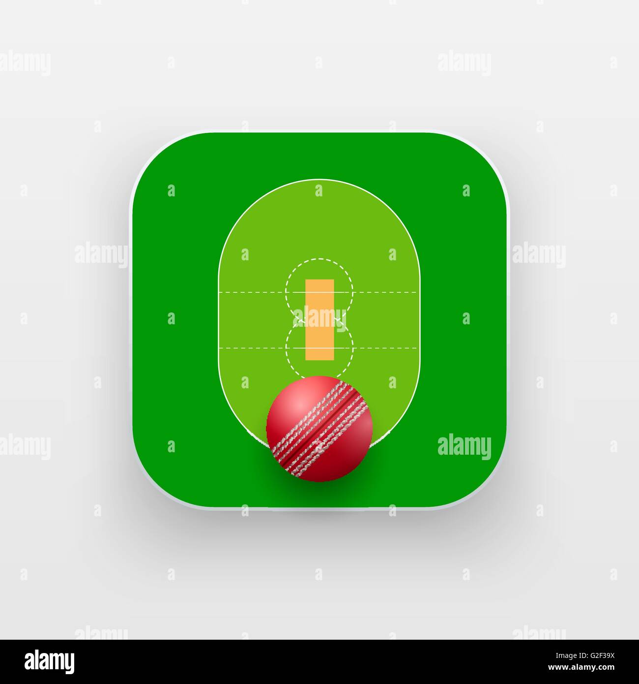 Square icon of cricket sport Stock Vector Image & Art - Alamy