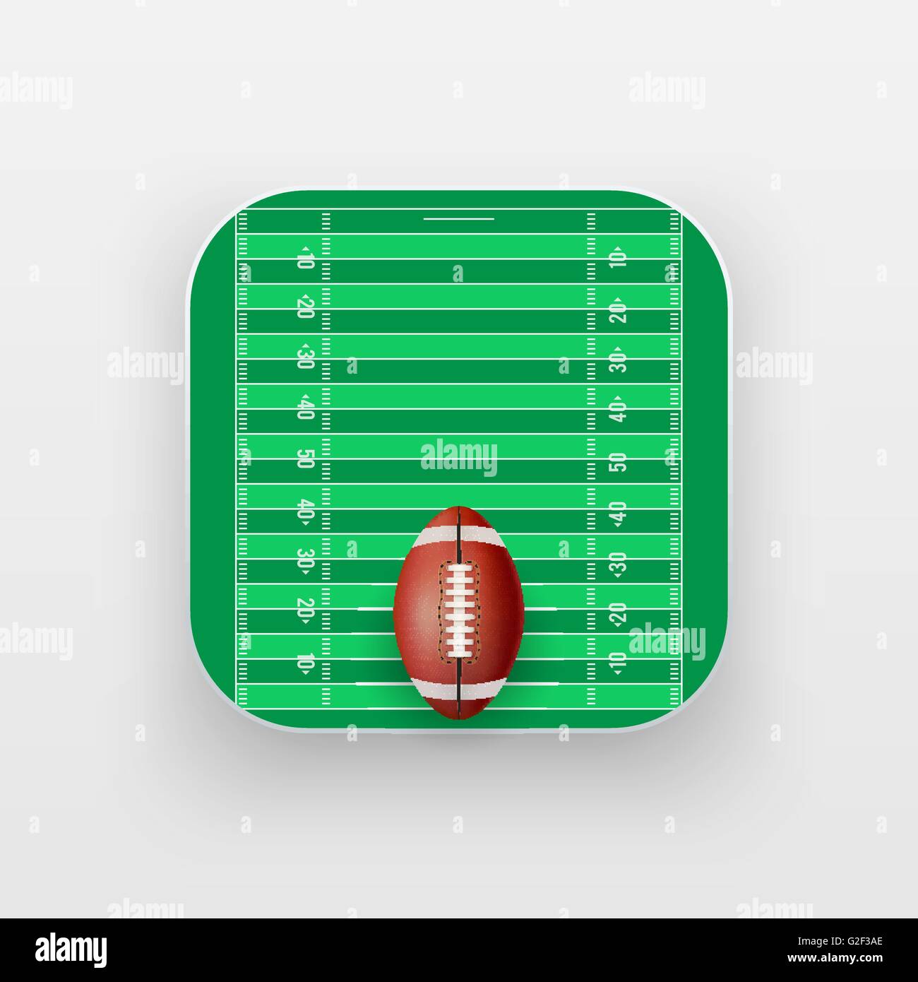 Square icon of American Football sport Stock Vector Image & Art - Alamy
