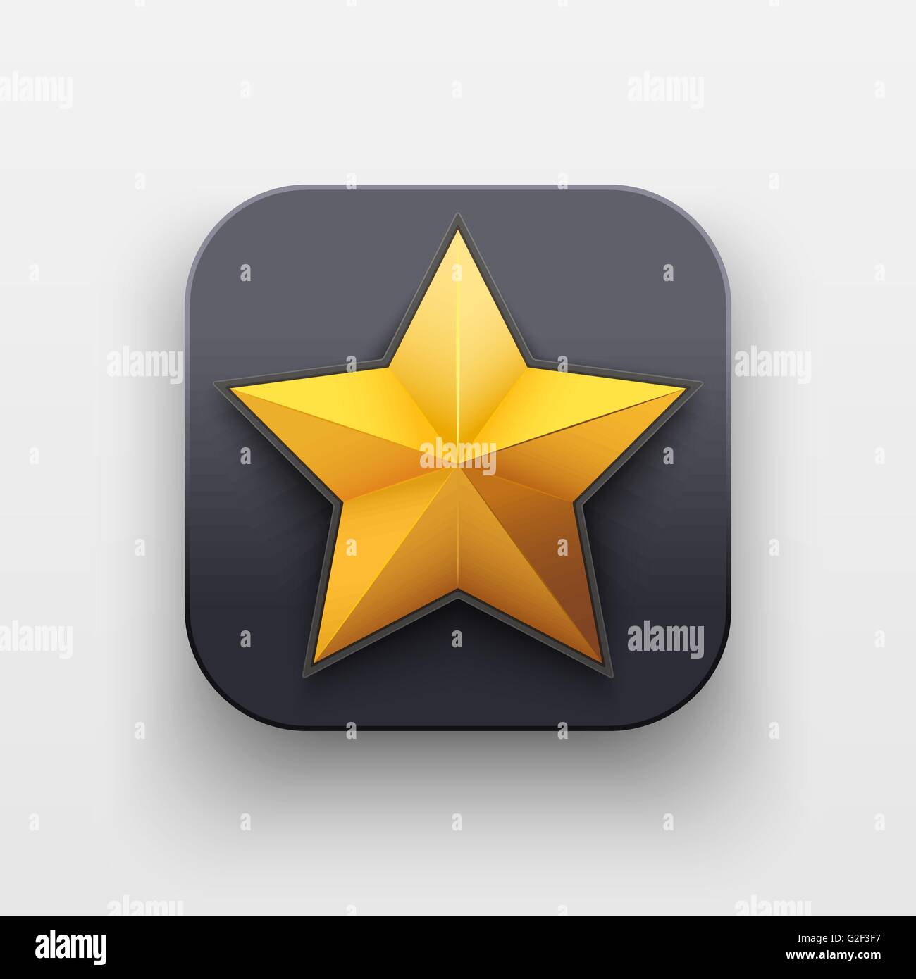 Star icon. Symbol of Crown on dark backdrop Stock Vector Image & Art ...