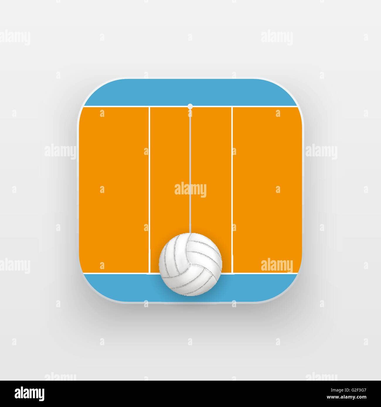 Square icon of volleyball sport Stock Vector Image & Art - Alamy