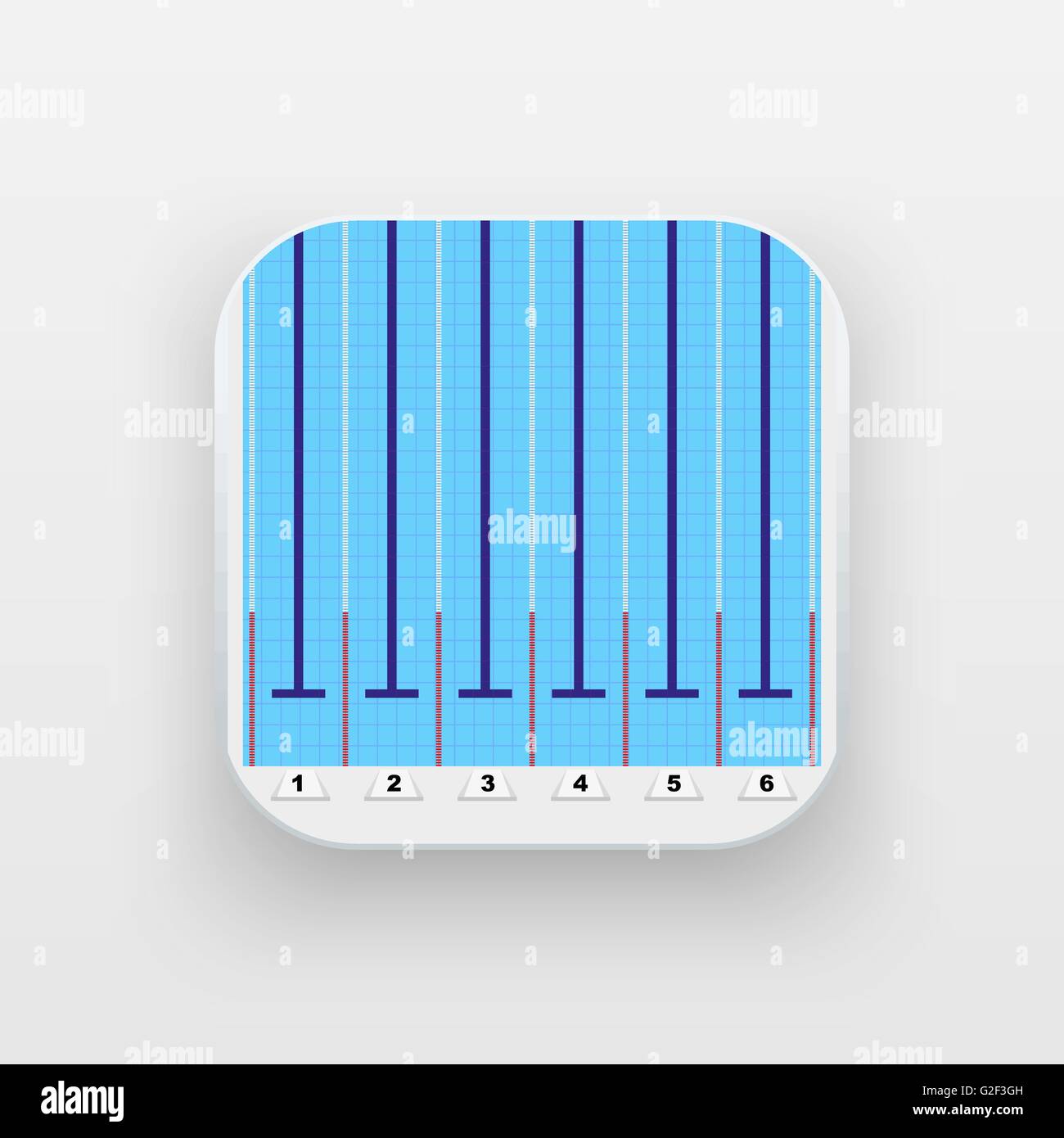 Square icon of swimming pool sport Stock Vector Image & Art - Alamy