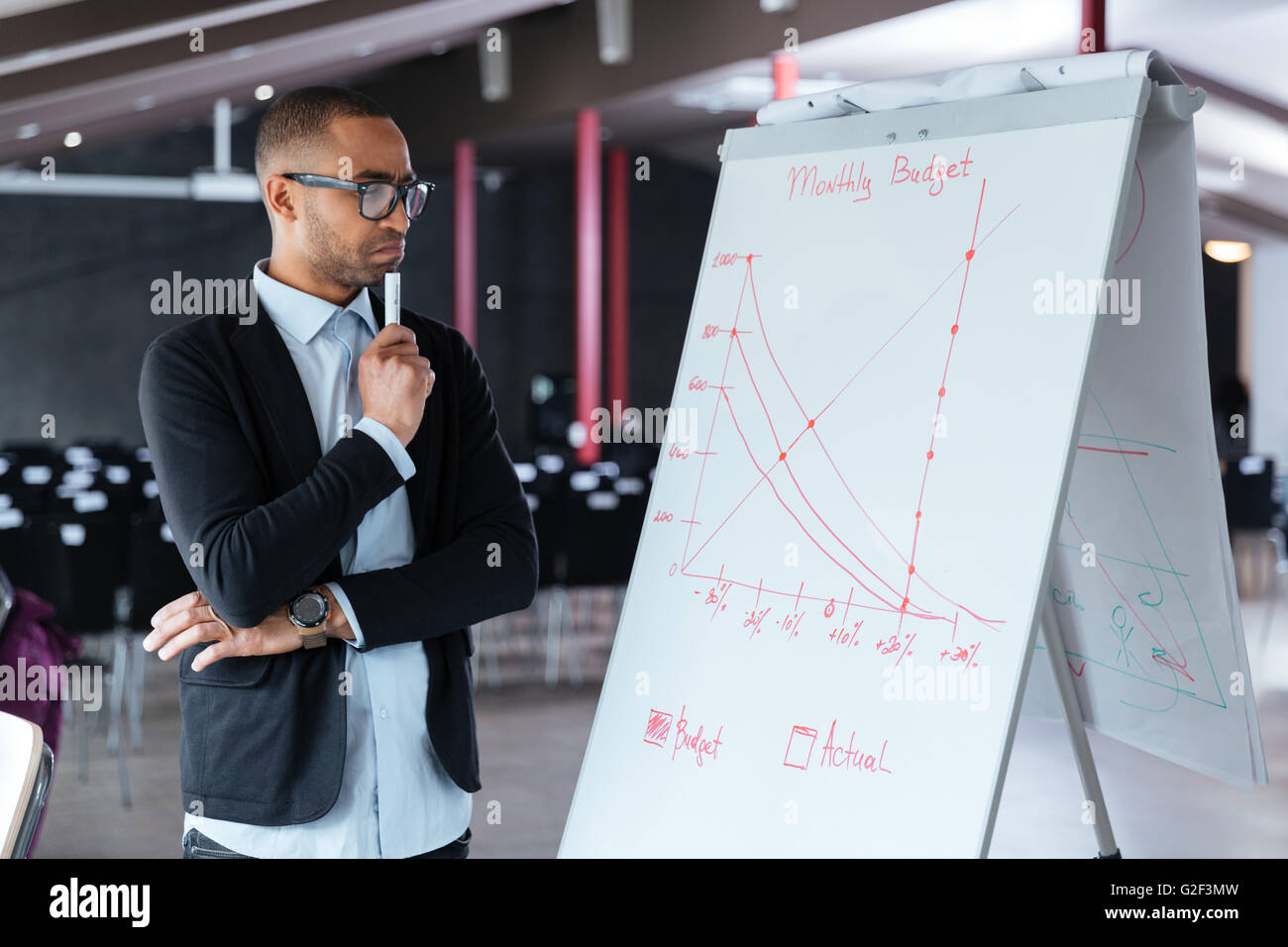Presentation man suit flip hi-res stock photography and images - Alamy