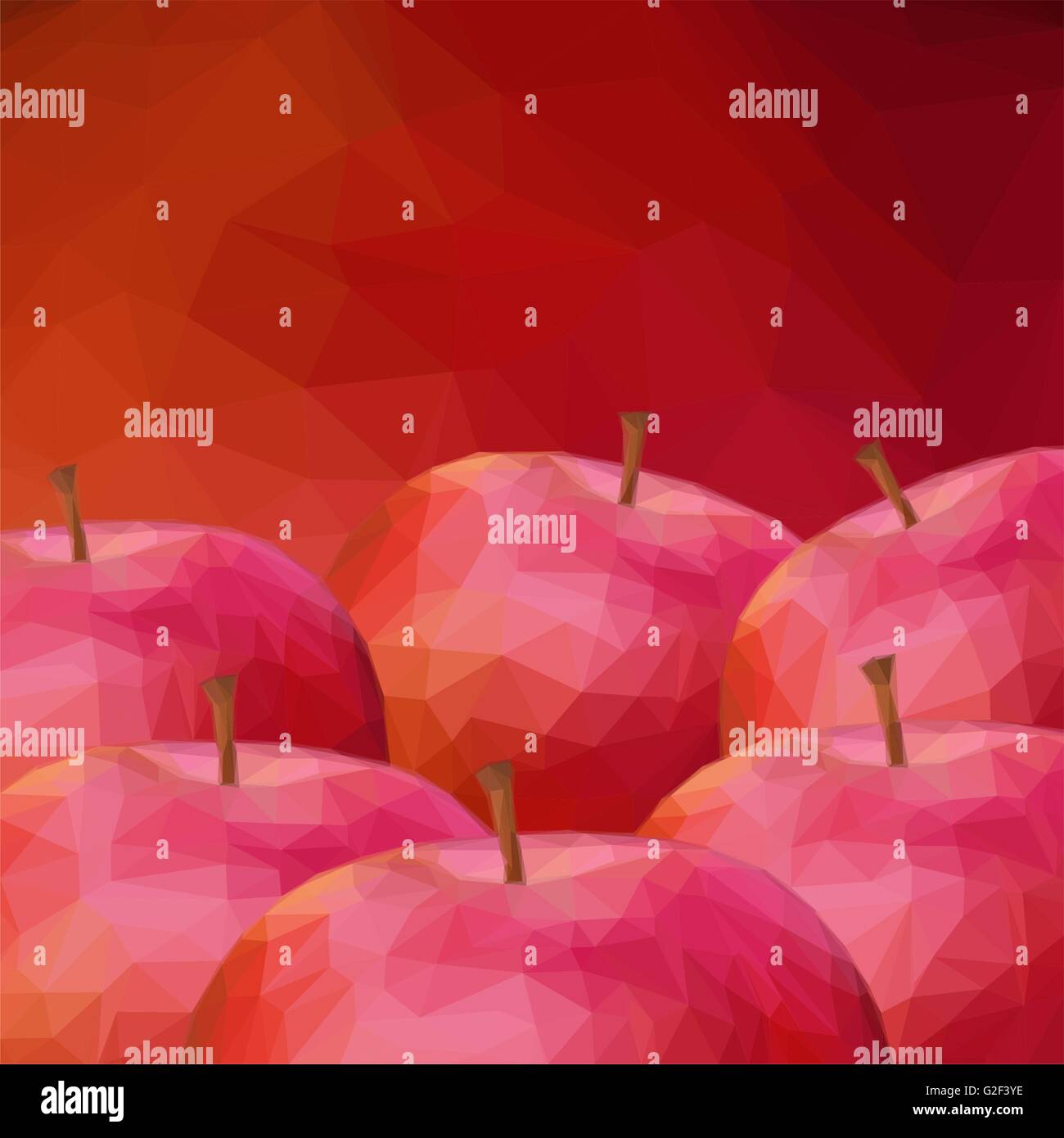 Apple Low Poly Background Stock Vector Image & Art - Alamy
