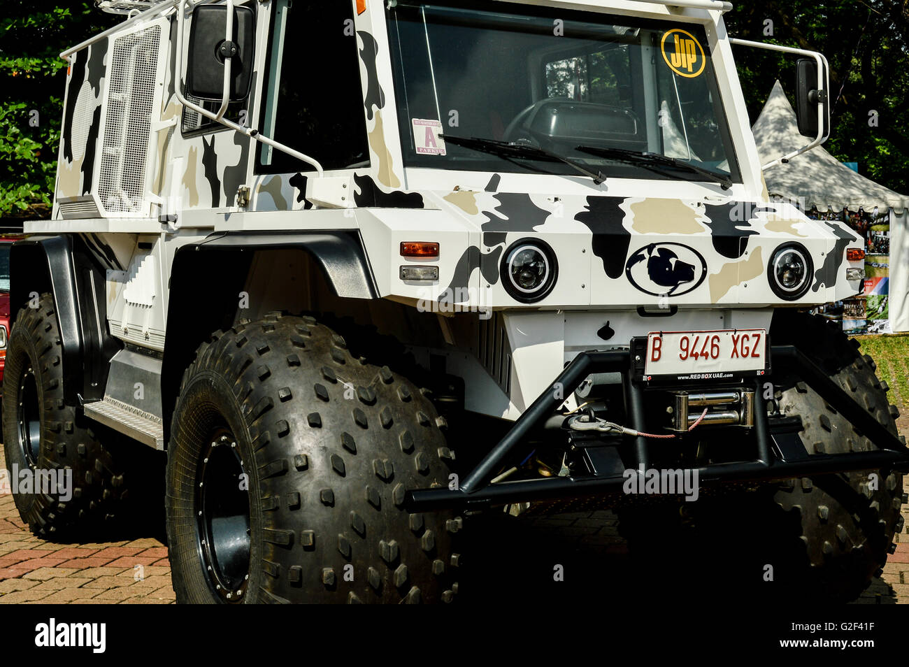 Jeep display in automotive event tumplek blek 2016, Jakarta, Indonesia ...